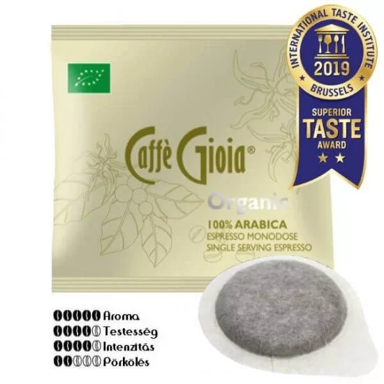 Bio 100% Arabica kávépárna 50 db, Easy Serving Espresso Pod, 44 mm