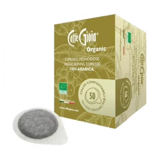 Bio 100% Arabica kávépárna 50 db, Easy Serving Espresso Pod, 44 mm